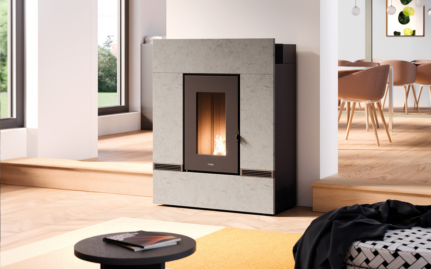 Découvrez nos poêles à granulés canalisables Cadel